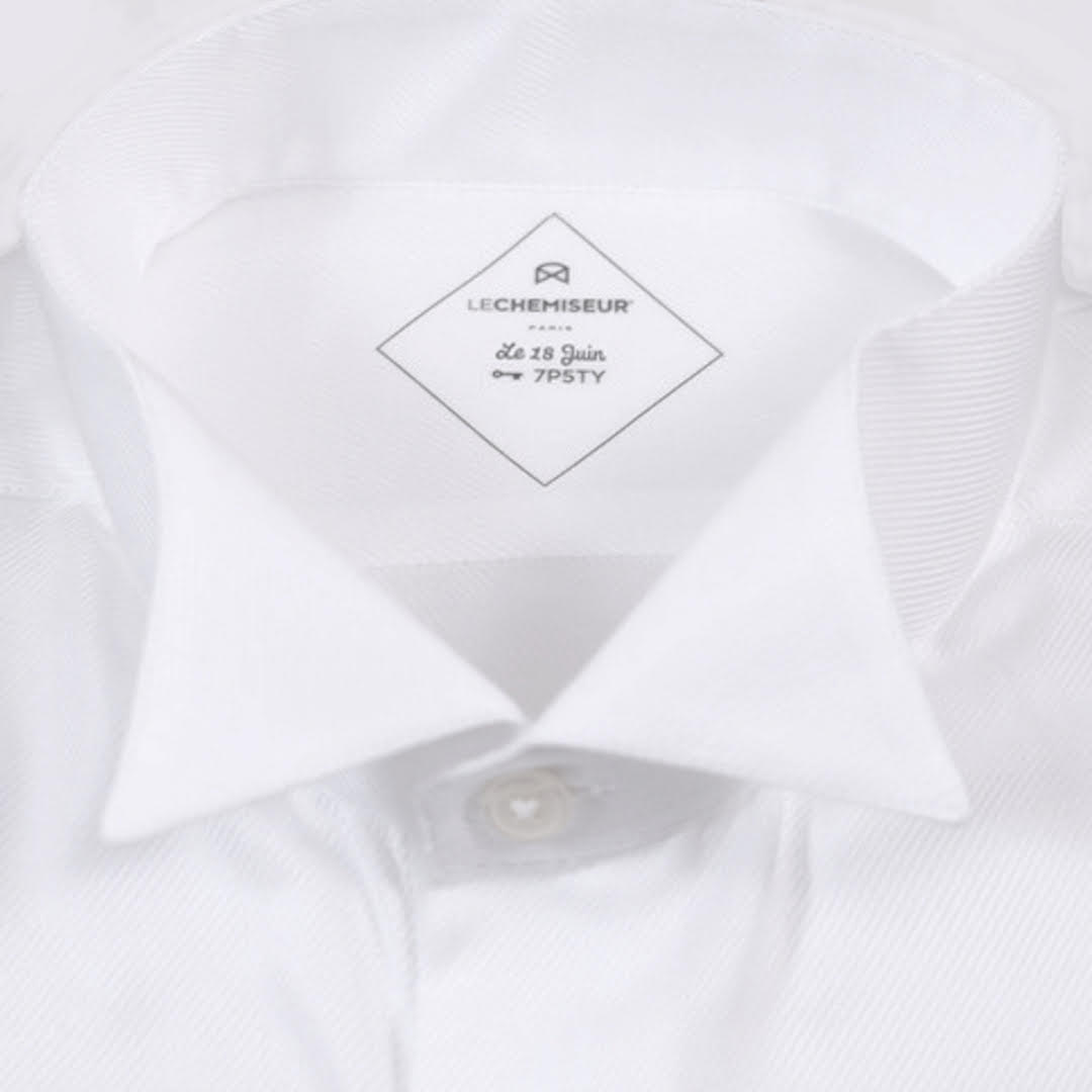 Chemise blanche homme classique, popeline, chic